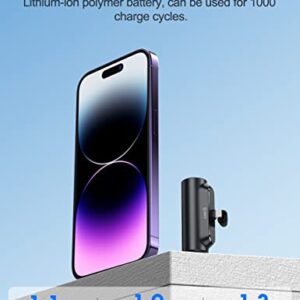 EMNT Mini Portable Charger for iPhone, 6000 mAh Fast Charging 18W PD Ultra-Compact Phone Power Bank, Small External Battery Pack Compatible with iPhone 13/12 Pro Max/11/XS/XR/X/8/7/6s/Plus and More.