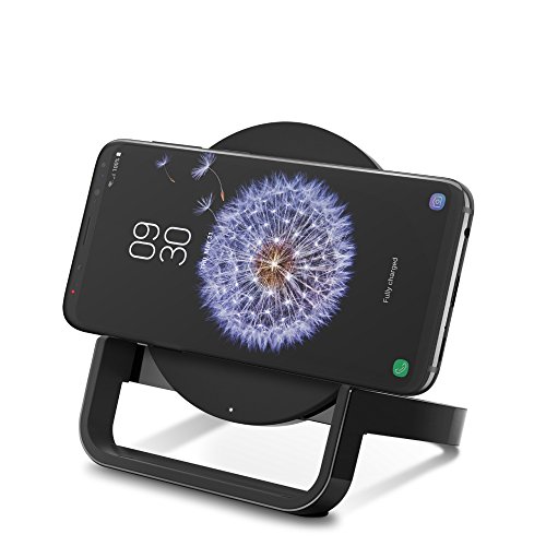 Belkin Boost Up Wireless Charging Stand 10W - Qi Wireless Charger for iPhone 11, 11 Pro, 11 Pro Max, Xs, XS Max, XR/Samsung Galaxy S9, S9+, Note9 / LG, Sony and More (Black) (F7U052dqBLK)