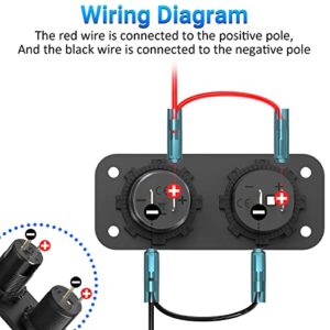 12 Volt USB Outlet Cigarette Lighter Socket: Ouffun Aluminum Metal 54W Multi QC3.0 Car USB Port with Power Switch DC 200W Waterproof Plug Car 12V Socket Charger Outlet Panel for Car Boat Marine RV ect