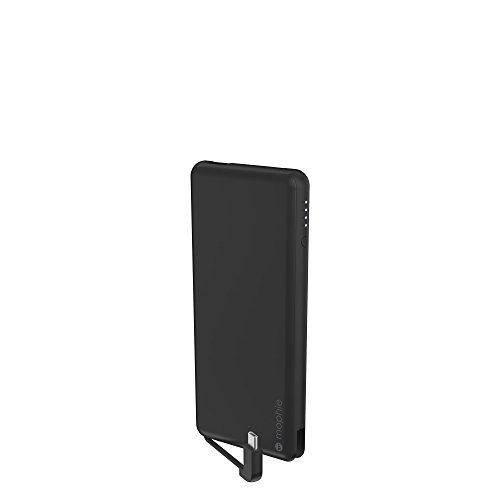 Mophie powerstation Plus USB-C - Universal External Battery with built in Cables (6,000mAh) - Matte Black