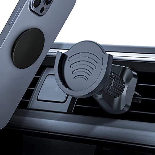 pop-tech Air Vent Phone Mount for Socket Grips, [Upgraded Clip] Universal Car Phone Holder Cradle for Swappable Collapsible Grip with Adjustable 360°Rotation Compatible with iPhone & Samgsung Galaxy