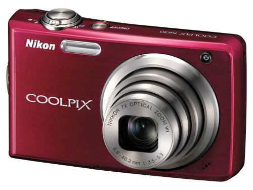 Nikon Coolpix S630 12MP Digital Camera with 7x Optical Vibration Reduction (VR) Zoom and 2.7 inch LCD (Ruby Red)