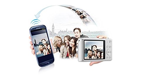 Samsung DV150F 16.2MP Smart WiFi Digital Camera with 5x Optical Zoom and 2.7" main and 1.48" front Dual LCD Screens (White)