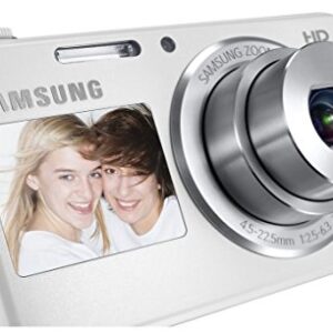 Samsung DV150F 16.2MP Smart WiFi Digital Camera with 5x Optical Zoom and 2.7" main and 1.48" front Dual LCD Screens (White)