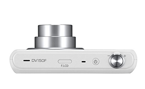 Samsung DV150F 16.2MP Smart WiFi Digital Camera with 5x Optical Zoom and 2.7" main and 1.48" front Dual LCD Screens (White)