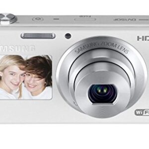 Samsung DV150F 16.2MP Smart WiFi Digital Camera with 5x Optical Zoom and 2.7" main and 1.48" front Dual LCD Screens (White)