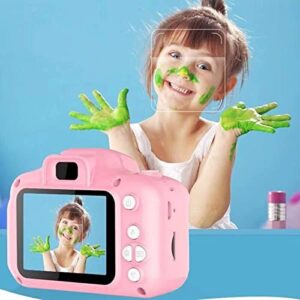 TT&Louis Kids HD 1080P Digital Camera - 2.0 LCD Mini Children's Sports Rechargeable Cameras Toddler Educational Toys for Birthday Festival Gifts (Pink)