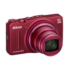 Nikon COOLPIX S9700 16.0 MP Wi-Fi Digital Camera with 30x Zoom NIKKOR Lens, GPS, and Full HD 1080p Video (Red)