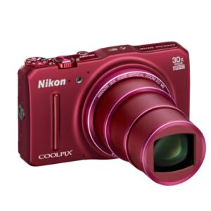 Nikon COOLPIX S9700 16.0 MP Wi-Fi Digital Camera with 30x Zoom NIKKOR Lens, GPS, and Full HD 1080p Video (Red)