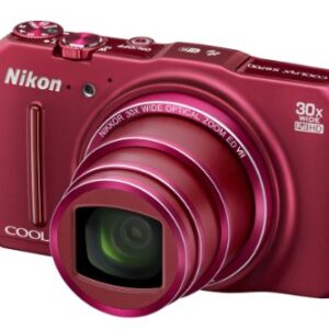 Nikon COOLPIX S9700 16.0 MP Wi-Fi Digital Camera with 30x Zoom NIKKOR Lens, GPS, and Full HD 1080p Video (Red)