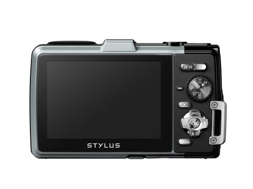 Olympus Stylus TG-830 iHS Digital Camera with 5x Optical Zoom and 3-Inch LCD (Silver) (Old Model)