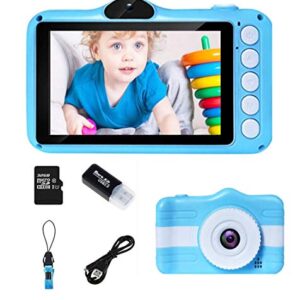 Kids Digital Camera 3.5 inch with 32GB SD Card and SD Card Reader – Camera for Kids Boys and Girls Gifts - Children Toy Camera Large Screen. Rechargeable Selfie Video Camera for Kids.