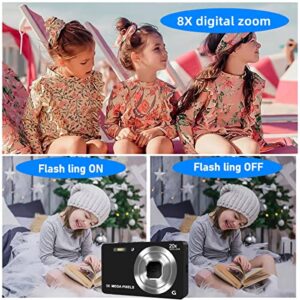 Digital Camera, 4K 56MP Camera for Kids, Small Digital Camera, 20X Digital Zoom Pocket Camera