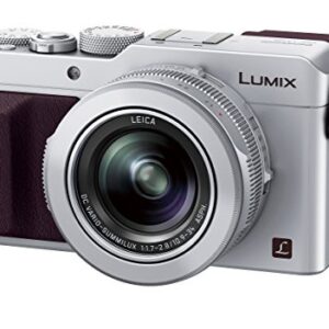 Panasonic Lumix DMC-LX100 Digital Camera, 12.8MP, 3.0-Inch Display, 24-75mm Leica DC Vario-Summilux f/1.7-2.8 Lens, 4K Ultra HD Video, HDMI/USB, Wi-Fi, NFC (Silver)