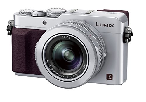 Panasonic Lumix DMC-LX100 Digital Camera, 12.8MP, 3.0-Inch Display, 24-75mm Leica DC Vario-Summilux f/1.7-2.8 Lens, 4K Ultra HD Video, HDMI/USB, Wi-Fi, NFC (Silver)