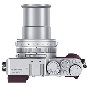 Panasonic Lumix DMC-LX100 Digital Camera, 12.8MP, 3.0-Inch Display, 24-75mm Leica DC Vario-Summilux f/1.7-2.8 Lens, 4K Ultra HD Video, HDMI/USB, Wi-Fi, NFC (Silver)