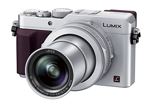 Panasonic Lumix DMC-LX100 Digital Camera, 12.8MP, 3.0-Inch Display, 24-75mm Leica DC Vario-Summilux f/1.7-2.8 Lens, 4K Ultra HD Video, HDMI/USB, Wi-Fi, NFC (Silver)