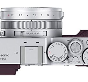 Panasonic Lumix DMC-LX100 Digital Camera, 12.8MP, 3.0-Inch Display, 24-75mm Leica DC Vario-Summilux f/1.7-2.8 Lens, 4K Ultra HD Video, HDMI/USB, Wi-Fi, NFC (Silver)