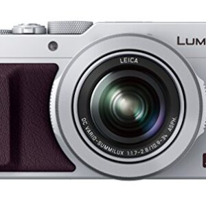 Panasonic Lumix DMC-LX100 Digital Camera, 12.8MP, 3.0-Inch Display, 24-75mm Leica DC Vario-Summilux f/1.7-2.8 Lens, 4K Ultra HD Video, HDMI/USB, Wi-Fi, NFC (Silver)