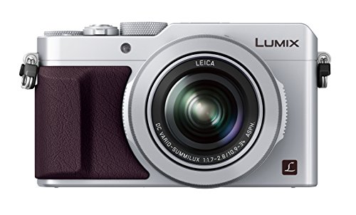 Panasonic Lumix DMC-LX100 Digital Camera, 12.8MP, 3.0-Inch Display, 24-75mm Leica DC Vario-Summilux f/1.7-2.8 Lens, 4K Ultra HD Video, HDMI/USB, Wi-Fi, NFC (Silver)