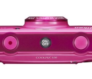 Nikon COOLPIX S30 10.1 MP Digital Camera with 3x Zoom Nikkor Glass Lens and 2.7-inch LCD (Pink)