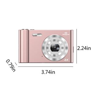 Fiudx Digital Camera for Teens Kids 16x Zoom Travel Digital Camera Christmas Birthday Gifts