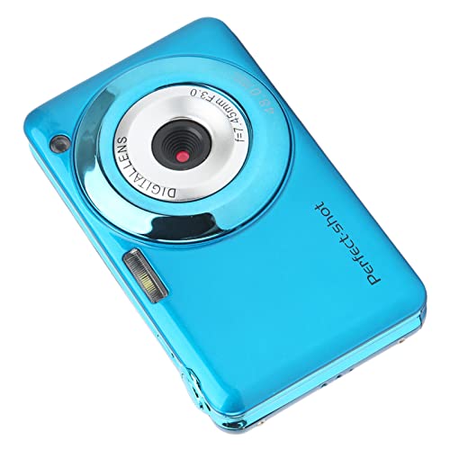 4K Digital Camera, 48 MP Camera with 2.7in HD Screen, 8X Optical Zoom Portable Digital Camera, Vlogging Camera for Children Beginners(Blue)