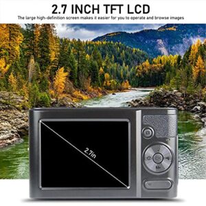 Digital Camera 18MP 2.7 Inch LCD Screen 8X Digital Zoom FHD 1080P Digital Camera Small Camera for Teens Students Boys Girls Seniors