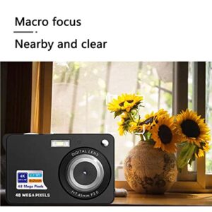 Digital Cameras for Photography Compact Waterproof Action Camera with 2.7K Ultra HD Video, 48MP Frame Grabs, Image Sensor, Live Streaming, Stabilization，Digital Camera Full HD Video Camera (Color : A