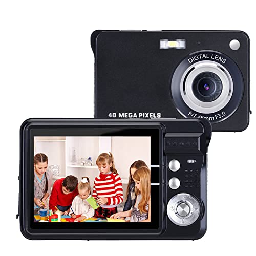 Digital Cameras for Photography Compact Waterproof Action Camera with 2.7K Ultra HD Video, 48MP Frame Grabs, Image Sensor, Live Streaming, Stabilization，Digital Camera Full HD Video Camera (Color : A