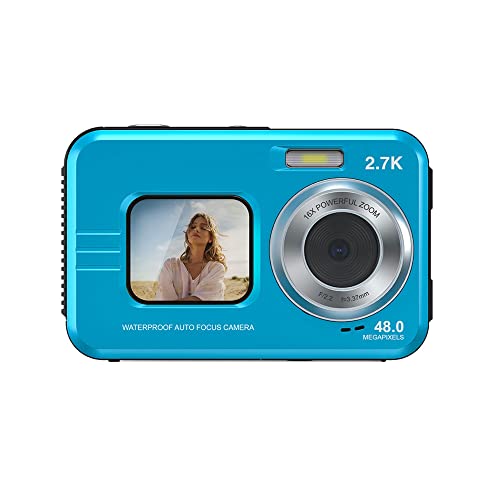 Digital Cameras for Photography Compact Waterproof Action Camera with 2.7K Ultra HD Video, 48MP Frame Grabs, Image Sensor, Live Streaming, Stabilization，Digital Camera Full HD Video Camera (Color : C