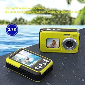 Digital Cameras for Photography Compact Waterproof Action Camera with 2.7K Ultra HD Video, 48MP Frame Grabs, Image Sensor, Live Streaming, Stabilization，Digital Camera Full HD Video Camera (Color : C