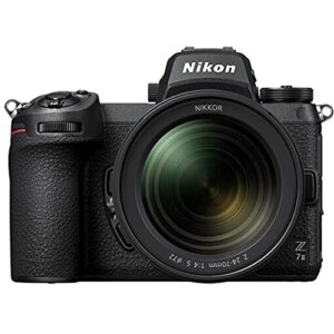 Al's Variety-Nikon Intl. Nikon Z7II Mirrorless Digital Camera 45.7MP W/Nikkor Z 24-70mm f/4 S Lens + Shot-Gun Microphone LED Always on Light+ 64GB Extreme (26pc Video Bundle) (Renewed)