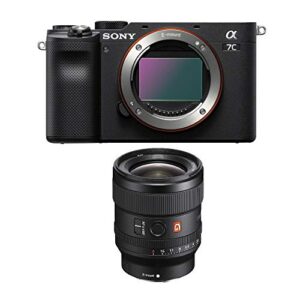 Sony Alpha a7C Full-Frame Compact Mirrorless Camera (Black) Bundle with FE 24mm f/1.4 GM Lens (6 Items)