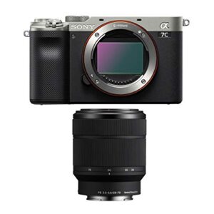 Sony Alpha a7C Full-Frame Mirrorless Camera (Silver) Bundle with FE 28-70mm f/3.5-5.6 OSS Lens (6 Items)