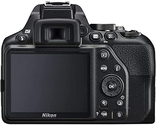 Nikon Intl D3500 DSLR Camera Bundle with 18-55mm VR Lens - Built-in Wi-Fi-24.2 MP CMOS Sensor -EXPEED 4 Image Processor and Full HD Videos - 32GB Memory(17pcs) (Renewed)