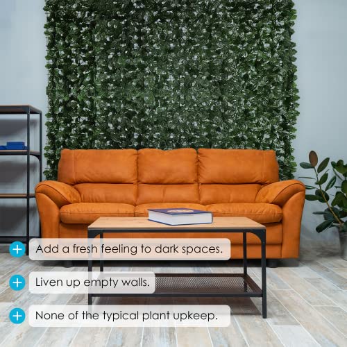 Houseables Artificial Ivy Privacy Fence Wall Screen Covering, Balcony Fake Leaves, 98"x39", Hedge Panel, Outdoor Greenery Roll, Faux Leaf, Foliage Decorations for Patio, Apartment, Garden