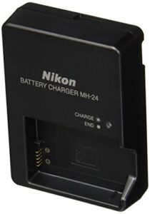 nikon mh-24 quick charger for en-el14 li-ion battery compatible with nikon d3100 dslr, d5100 dslr, and p7000 digital cameras