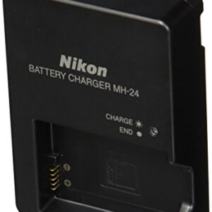 Nikon MH-24 Quick Charger for EN-EL14 Li-ion Battery compatible with Nikon D3100 DSLR, D5100 DSLR, and P7000 Digital Cameras