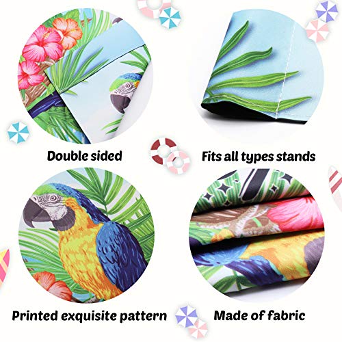 Parrot Garden Flag Parrot Yard Sign Beach Party Decorations Garden Decor Lawn Outdoor Decorations Yard Flags Welcome Tropical Rest Outdoor Ornament Double Side Welcome Summer House Flag Summer Garden Banner