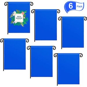 satinior double sided garden flag blank flag diy garden flag house party decorative flag for vinyl (htv) indoor outdoor party decoration, home decoration, school decoration (6, blue)