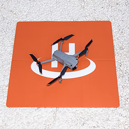 VCUTECH Drone Landing Pad Weighted 25 inch(65cm) for DJI Mini 3 Pro Accessories, Mavic 3, Mavic Air 2/2S, DJI Mini 2 Accessories, DJI FPV Drone, DJI Avata Fly More Kit Drone Accessories (Blue)