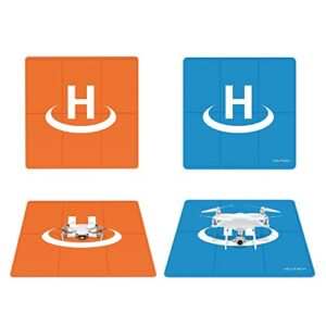 VCUTECH Drone Landing Pad Weighted 25 inch(65cm) for DJI Mini 3 Pro Accessories, Mavic 3, Mavic Air 2/2S, DJI Mini 2 Accessories, DJI FPV Drone, DJI Avata Fly More Kit Drone Accessories (Blue)