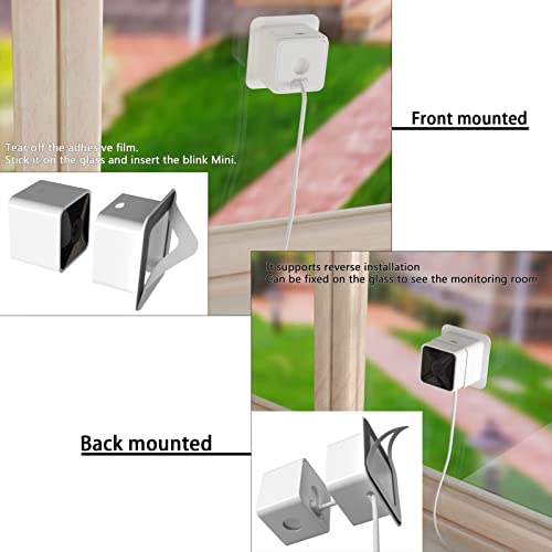 Teccle Window Mount for Blink Mini, Through Window Use Blink Mini, No Indoor Reflections