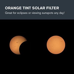 Celestron – EclipSmart Safe Solar Eclipse Telescope Filter – ISO 12312-2 Compliant – Works with 6” Schmidt-Cassegrain Telescopes – Observe Solar Eclipses & Sunspots – Secure Fit – Natural Orange Tint