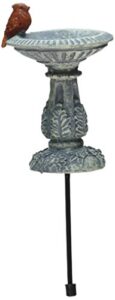 georgetown miniature cardinal bird bath fiddlehead fairy accessory