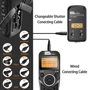 Pixel TW-283 N3 Wireless Shutter Remote Control Tiner Remote Shutter Release for Canon Eos 5D Mark IV 5D 6D 7D Mark 1DX MARKII R5 R6 50D 40D 30D 20D 10D D60 D30 D2000 EOS-1V EOS-3