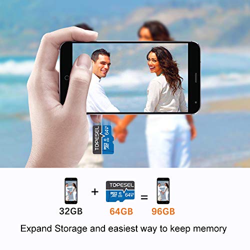 TOPESEL 64GB Micro SD Card SDXC 5 Pack Memory Cards UHS-I TF Card Class 10 for Camera/Phone/Galaxy/Drone/Dash Cam/GOPRO/Tablet/PC/Computer(5 Pack U1 64GB)