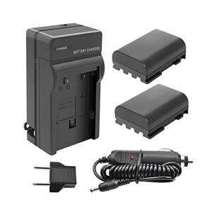 bonacell 2pack nb-2l/ nb-2lh replacement battery and charger compatible with canon powershot s80 s70 s60 s50 s45 s40 s30 g9 g7 dc420 dc410 vixia hf eos 400d 350d digital rebel xti xt