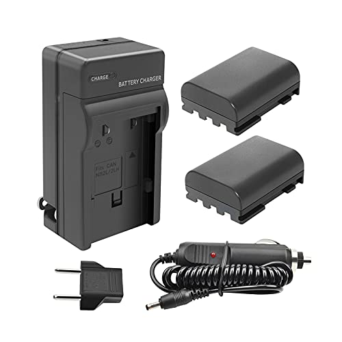 Bonacell 2Pack NB-2L/ NB-2LH Replacement Battery and Charger Compatible with Canon PowerShot S80 S70 S60 S50 S45 S40 S30 G9 G7 DC420 DC410 VIXIA HF EOS 400D 350D Digital Rebel XTi XT